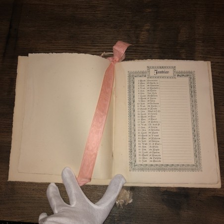 Old illustrated calendar from 1895 | AINÉ SCHNEIDER