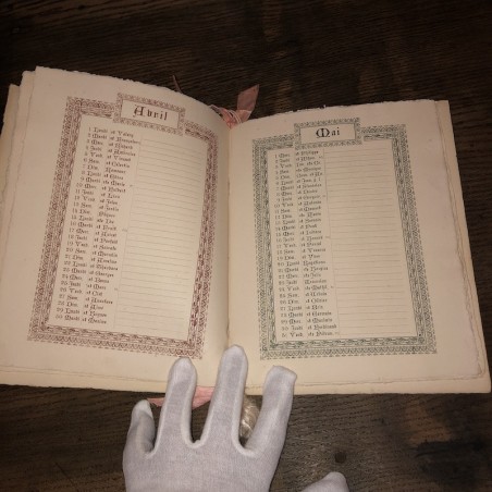 Old illustrated calendar from 1895 | AINÉ SCHNEIDER